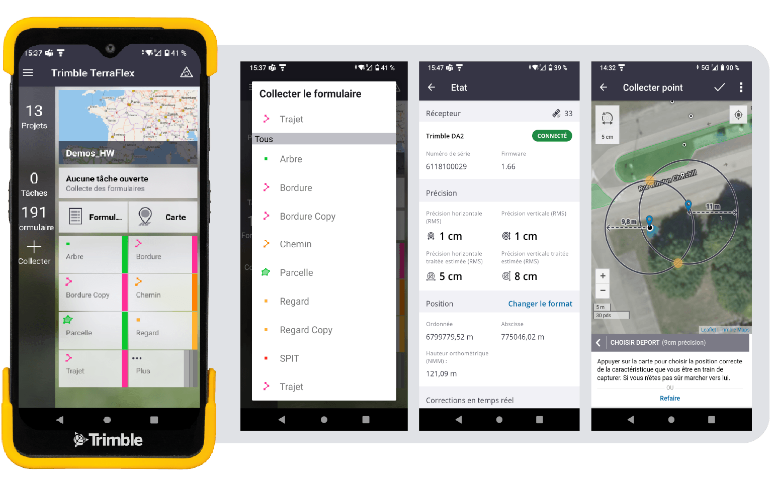 Trimble TerraFlex - Logiciel de cartographie - D3E Geospatial